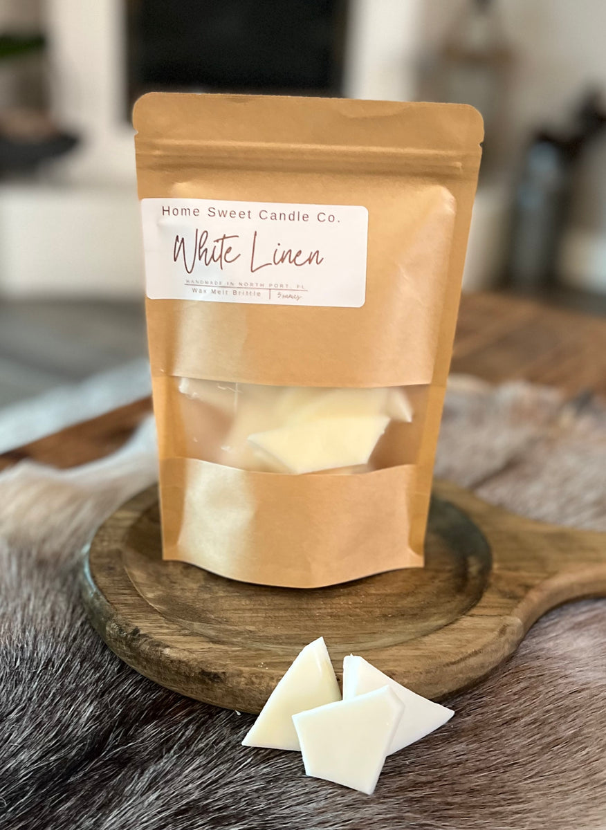 White Linen Wax Melt Brittle – Home Sweet Candle Co.