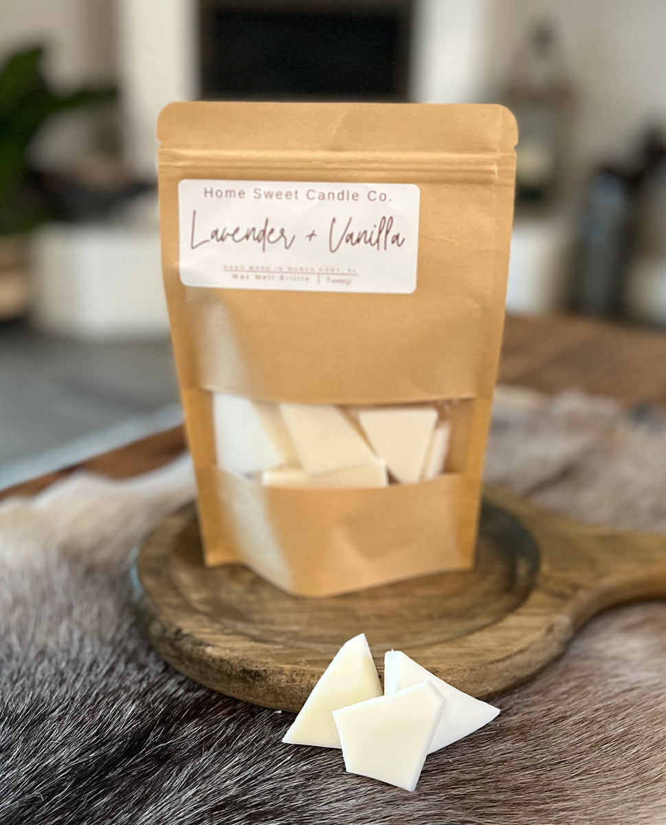 Lavender + Vanilla Wax Melt Brittle – Home Sweet Candle Co.