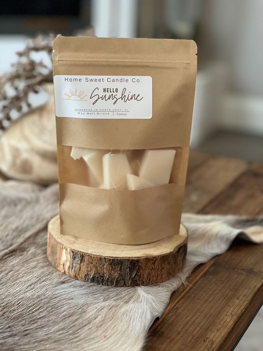 Hello Sunshine Wax Melt Brittle – Home Sweet Candle Co.